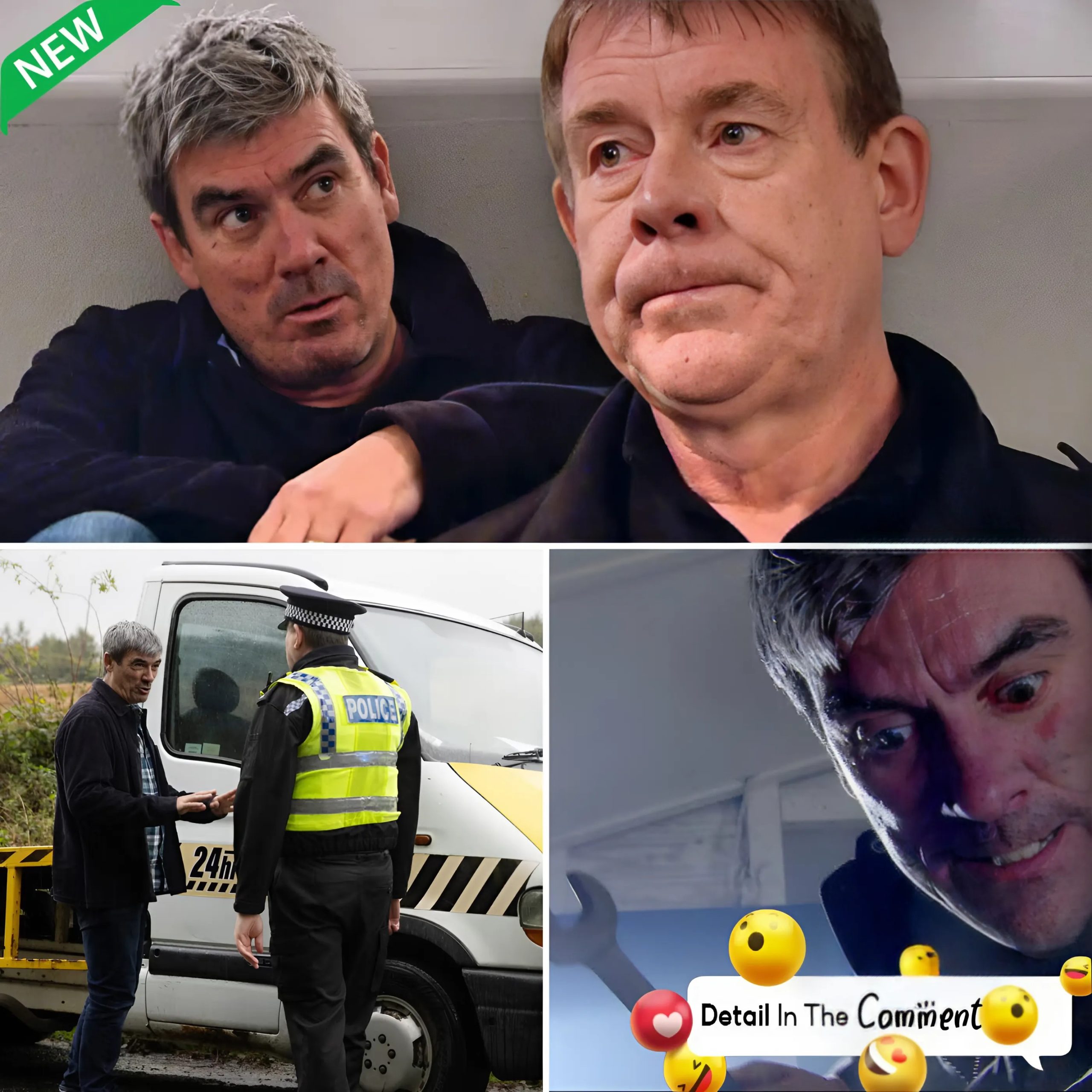 Stop now! Emmerdale’s PC Swirling fights tears as he ‘breaks character ...